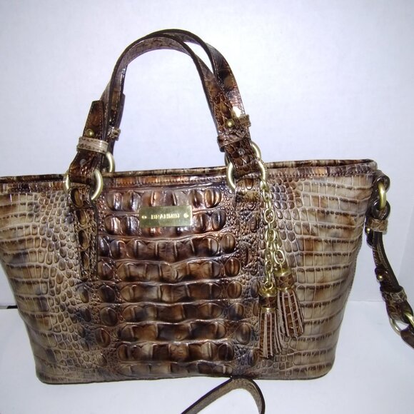 Brahmin | Bags | Almond Toasted Color Mini Asher Convertible Brahmin ...